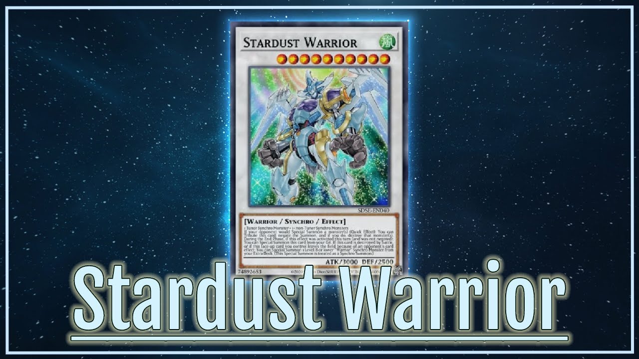 Accel Synchro Stardust Warrior — Yu-Gi-Oh! Duel Links - YouTube