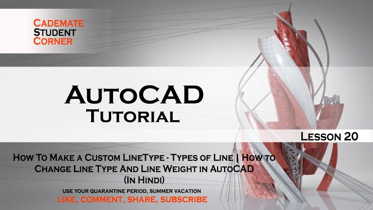 How To Make A Custom LineType Types Of Line How To Change Line Type And Line Weight In How To Make A Custom LineType Types Of Line How To Change Line Type And Line Weight In