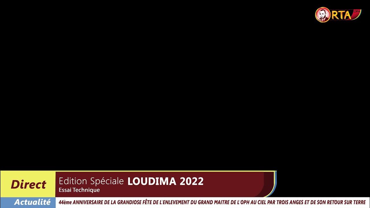 Diffusion en direct de la RTA-OPH MONDE du Dimanche 09-10-2022 - YouTube