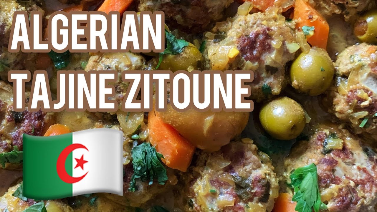 Algerian Tajine Zitoune With Meatballs Tajine Zitoune Aux Boulettes طاجين زيتون طبق جزائري
