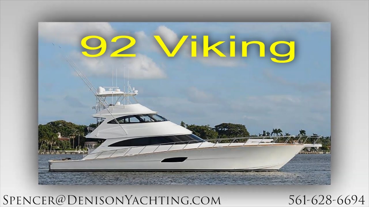 92 Viking Sportfish Completely Knots Yacht Tour - YouTube