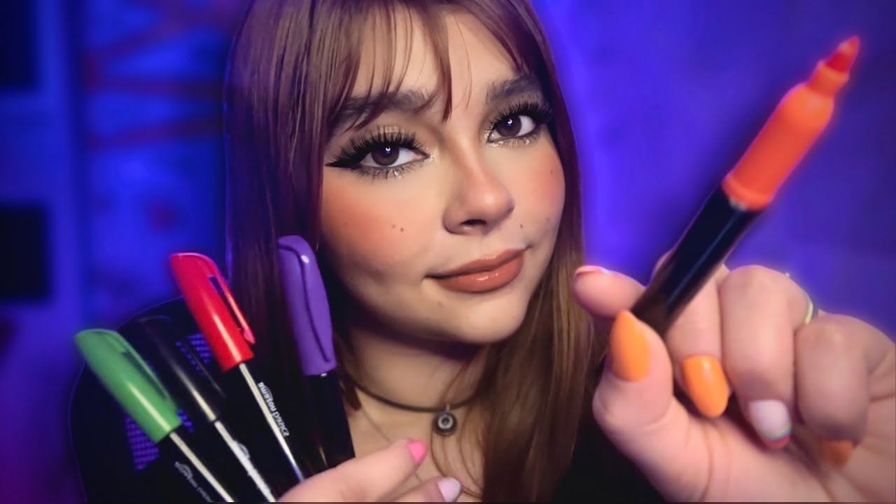 ASMR | Drawing on your face ️ (Fall Asleep In Seconds) - YouTube