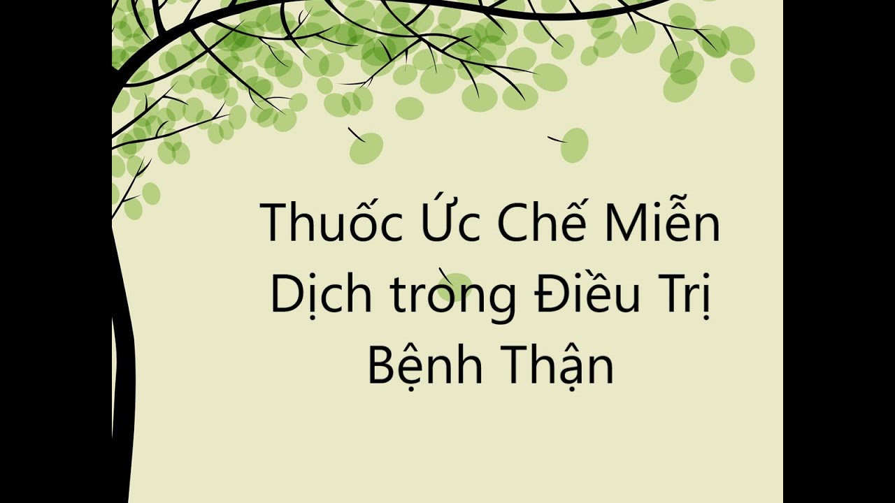 Thuốc Ức Chế Miễn Dịch Trong Điều Trị Bệnh Thận - YouTube