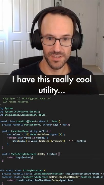 Turning Enum To Localized Display Strings In Unity Gamedev Unity Csharp Programming Coding