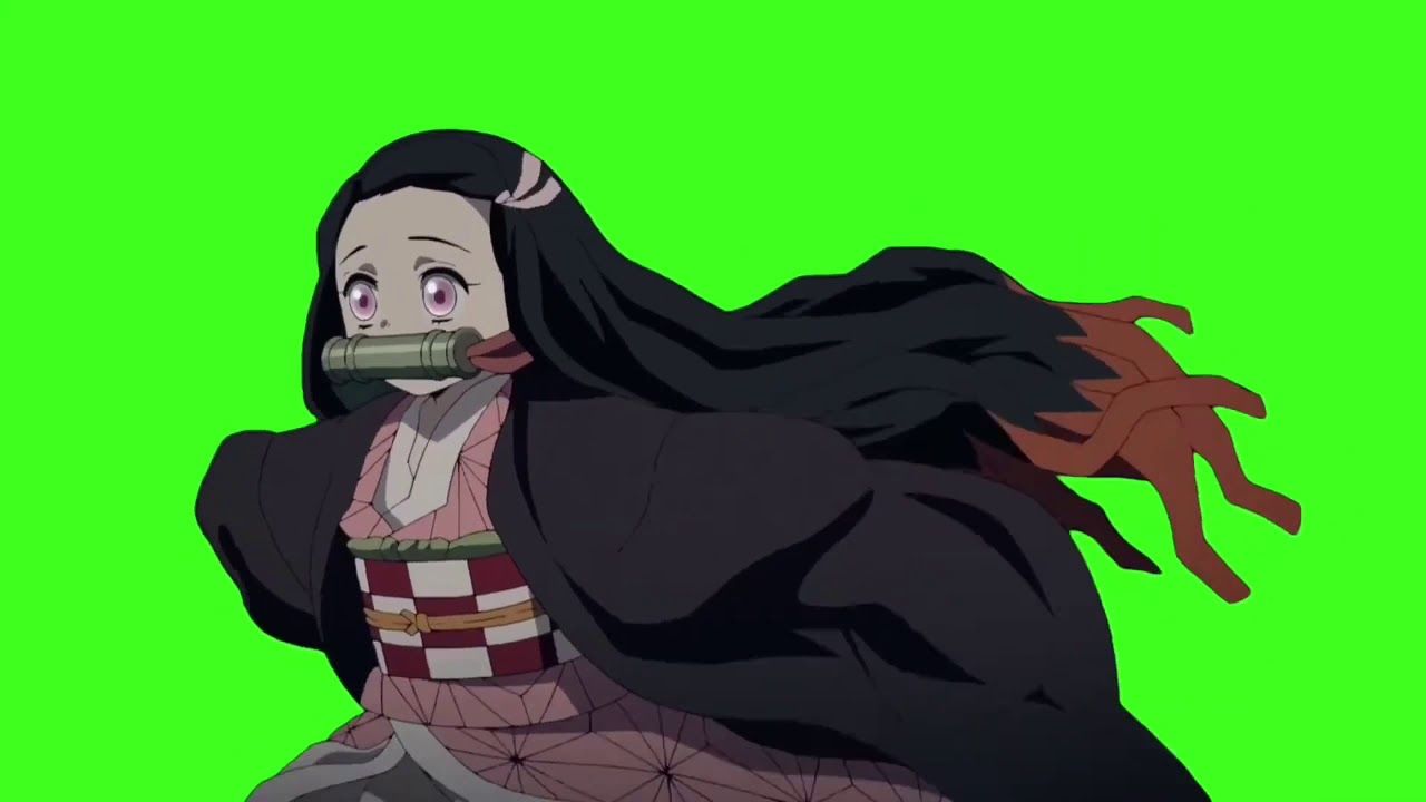 Nezuko Kamado Green Screen Effect [Chroma Key] - YouTube