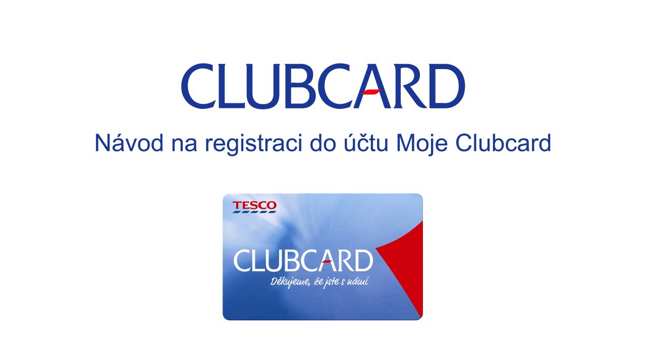 Návod na použití elektronického účtu Moje Clubcard. - YouTube