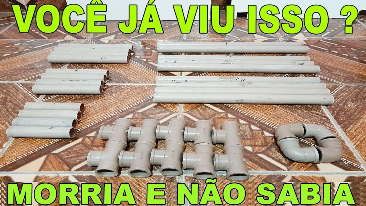 Morria e Não Sabia - Olha o Que Fiz Usando Cano PVC - Super Simples e ...