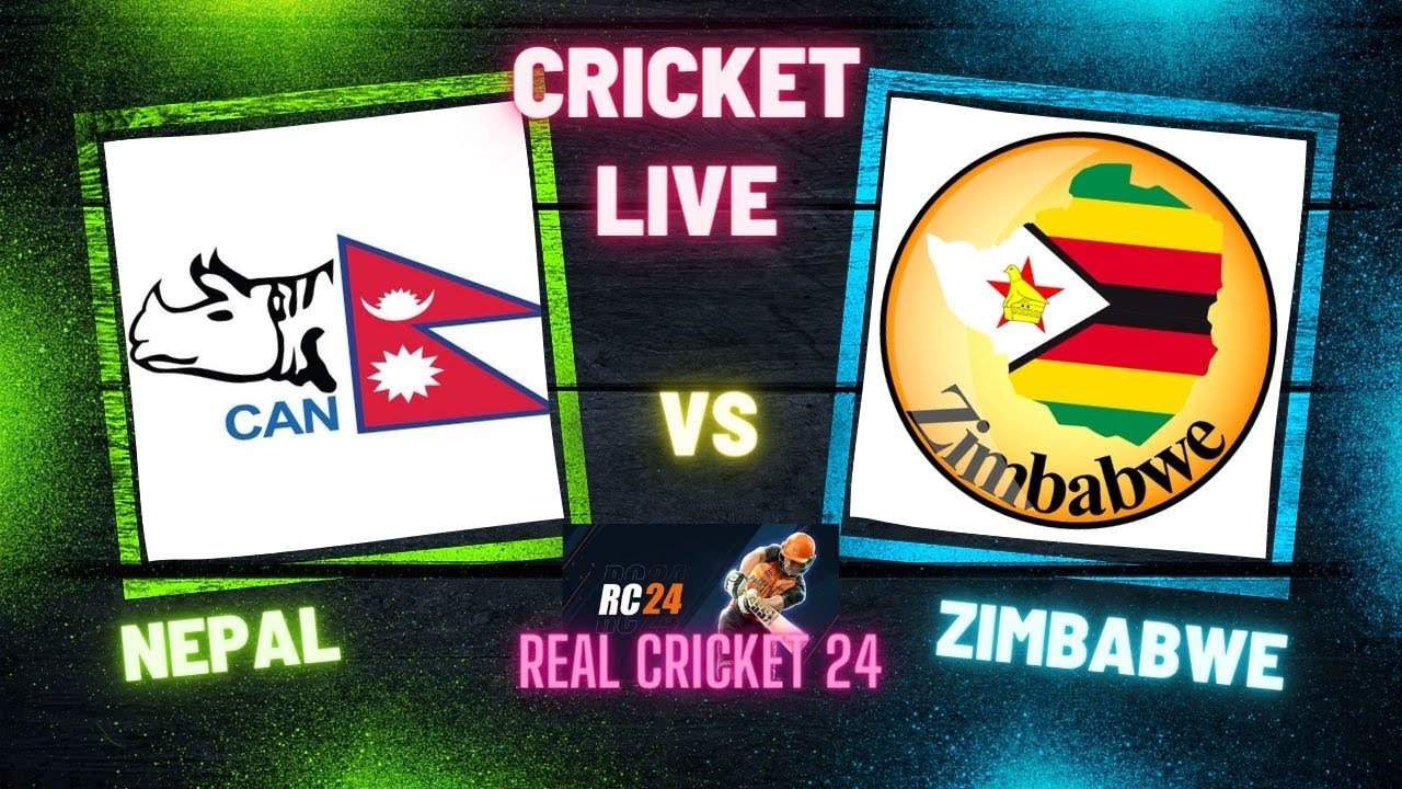 NEPAL VS ZIMBABWE CRICKET MATCH || REAL CRICKET 24 || SHRISHANT GAMER ...