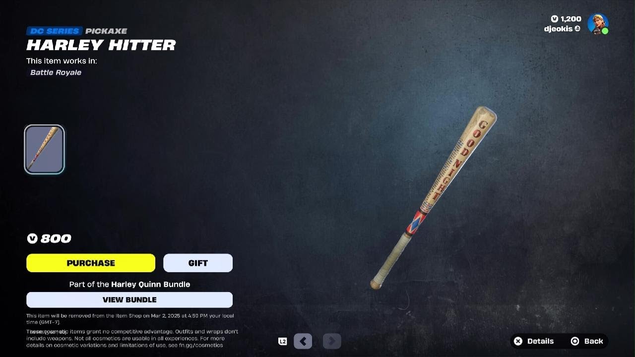 Buying the harley hitter in fortnite - YouTube