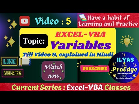 Excel-VBA ( Variables ) - YouTube