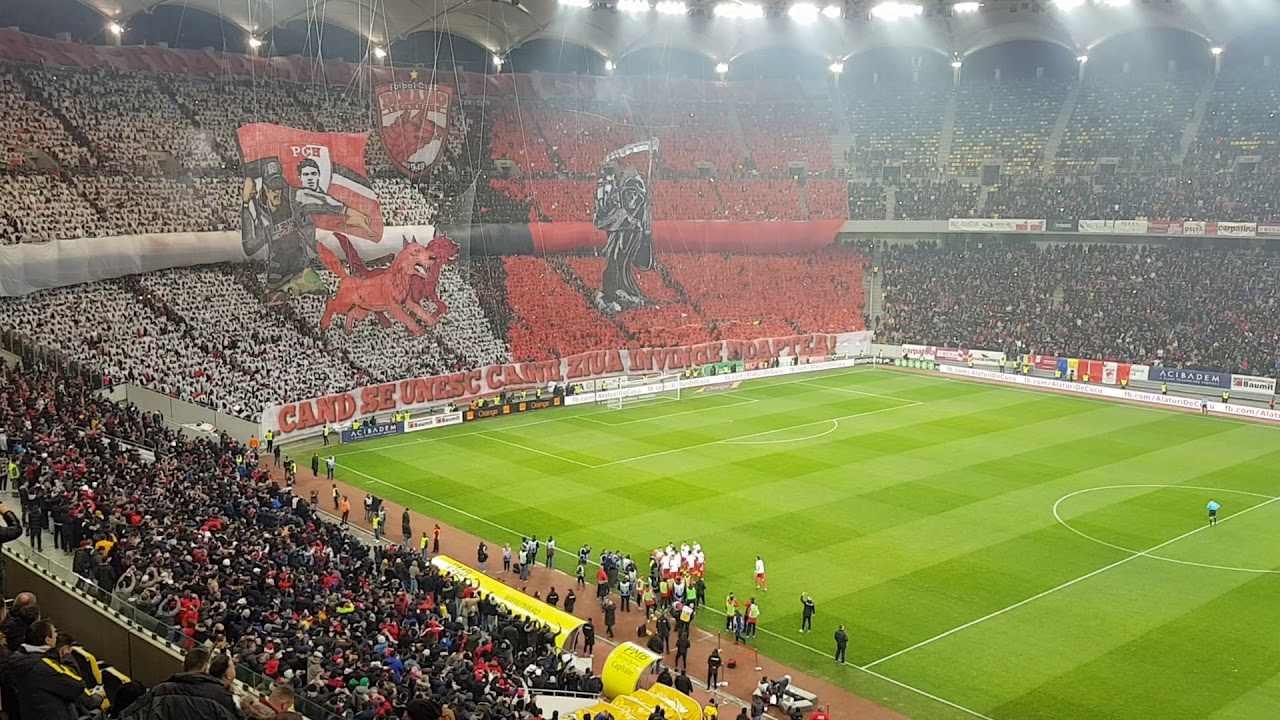 Dinamo-fcsb 18.02.2018 Coregrafie PCH - YouTube