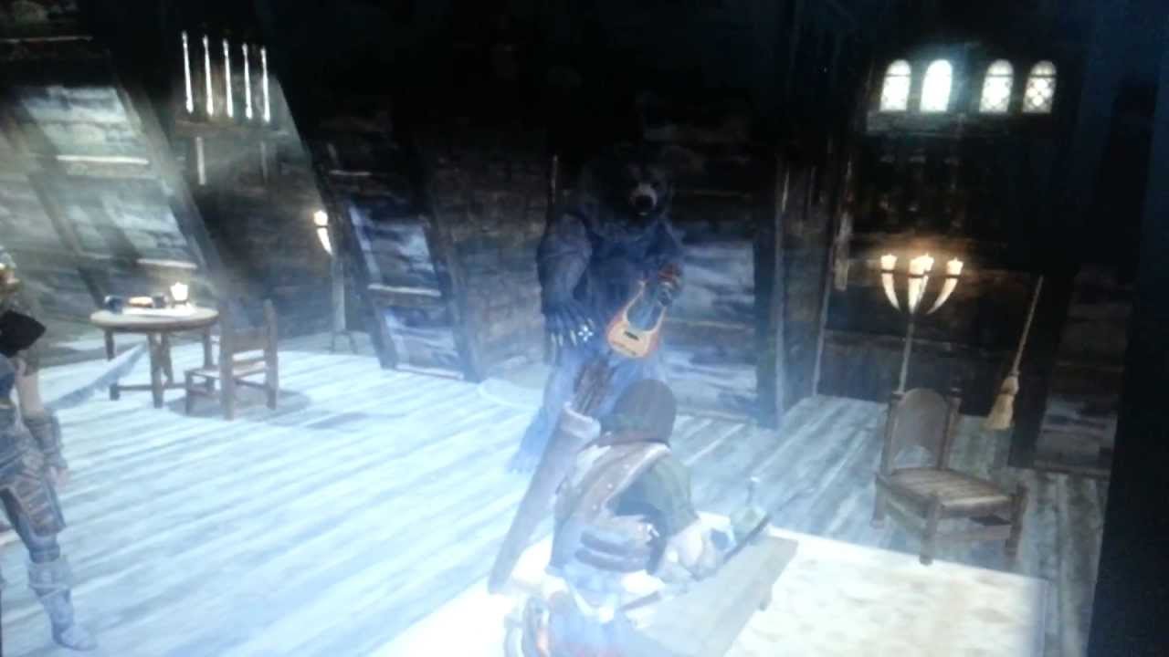 Skyrim bear with lute - YouTube