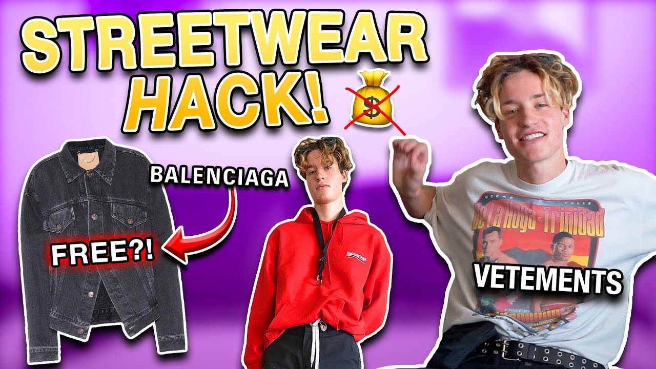 How I get all my STREETWEAR for FREE! ( Streetwear Hack ) - YouTube