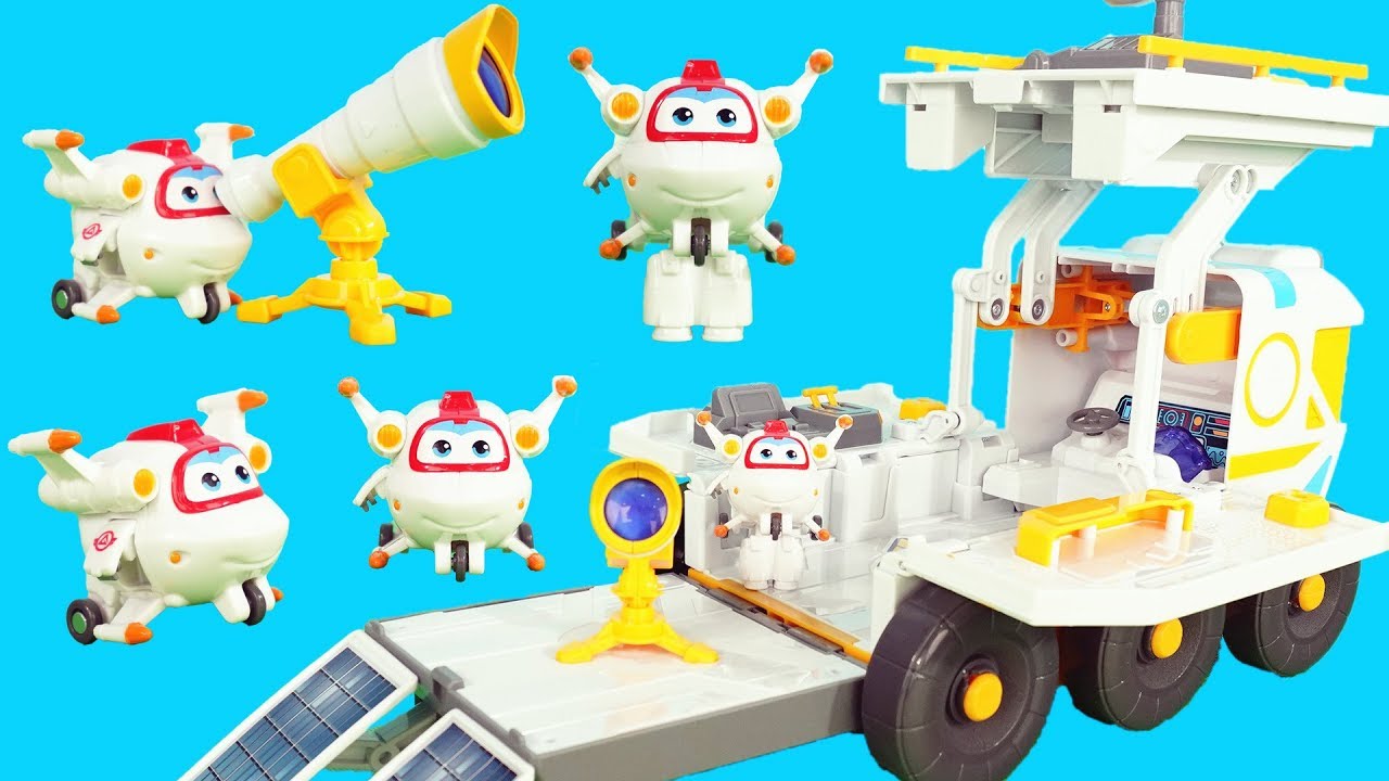 超級飛俠浩克的太空探索車玩具 Super Wings Space exploration Vehicle Toys - YouTube