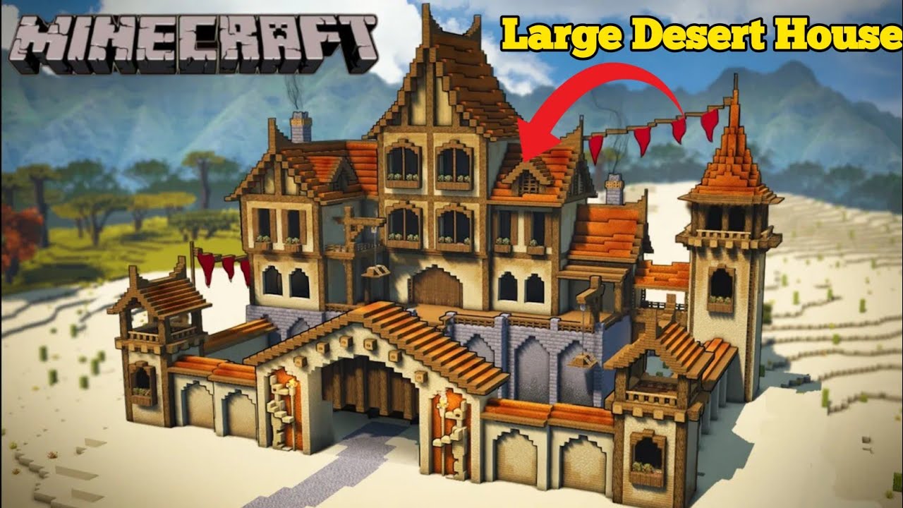 Minecraft: How To Build a Large Desert Base | House Tutorial - YouTube