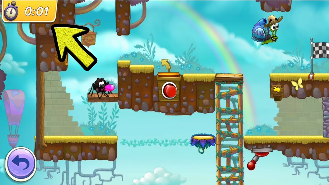 BOB HAMPIR KALAH DI MODE WAKTU - Snail Bob 3 Gameplay - YouTube