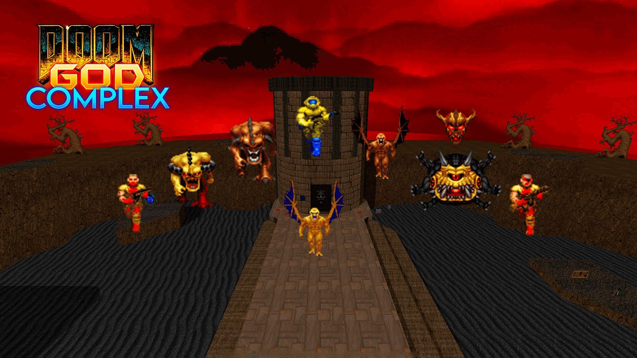 God Complex GzDoom Corruption Cards (1994TU.wad) 12 , 13 Map - YouTube
