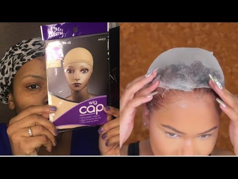 Trying the “wig cap” method! - YouTube