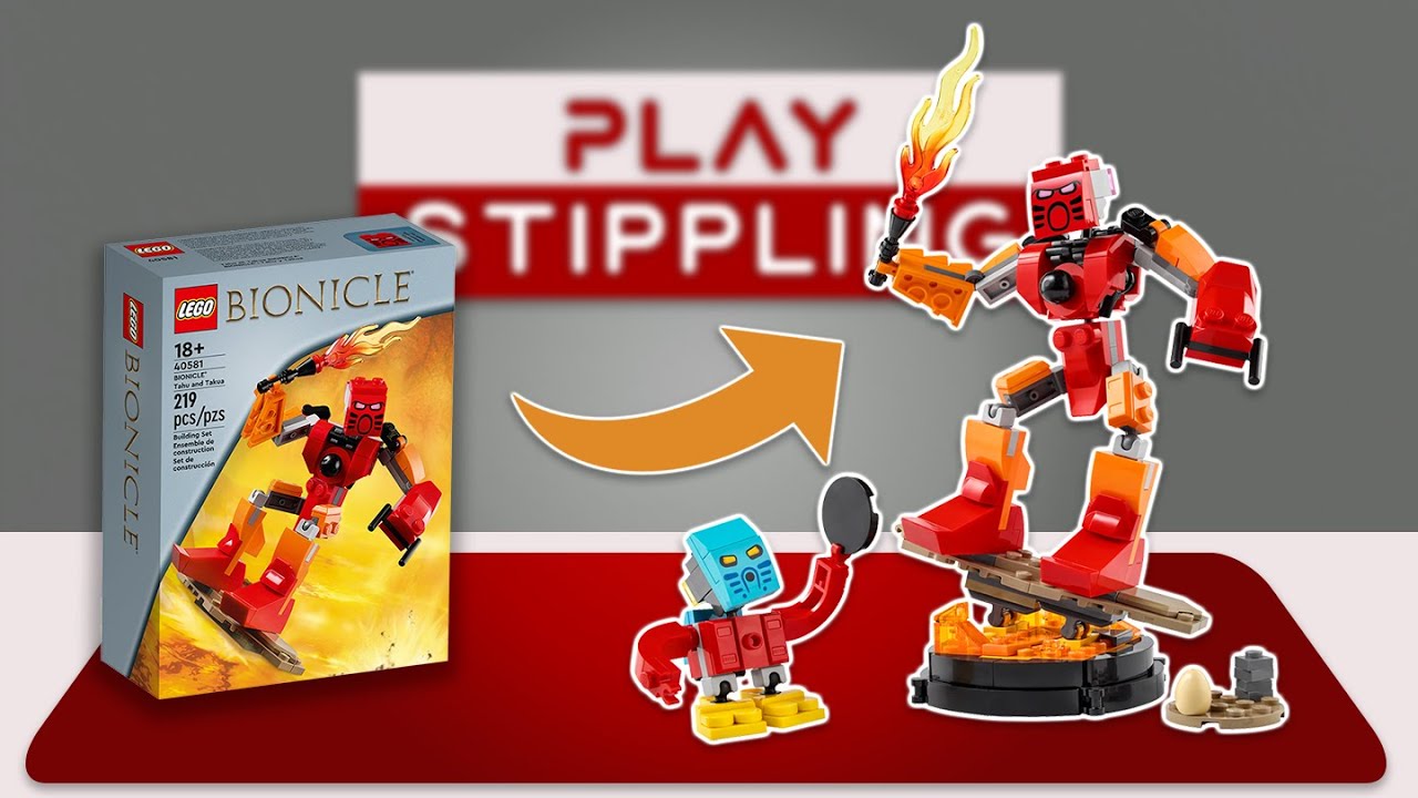 Build With Me! Lego Bionicle 40581 Tahu and Takua - YouTube