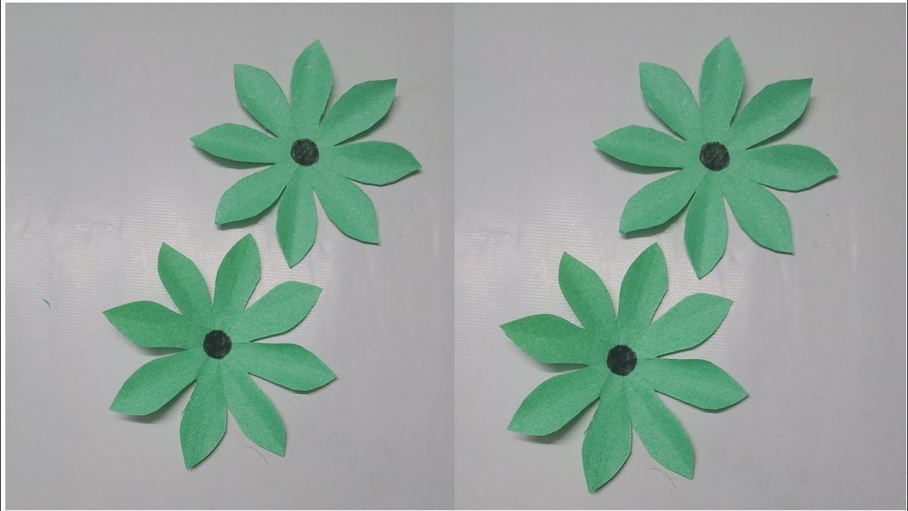 How to make a paper flower //kagaj ke phool //very easy paper flower 😍 ...