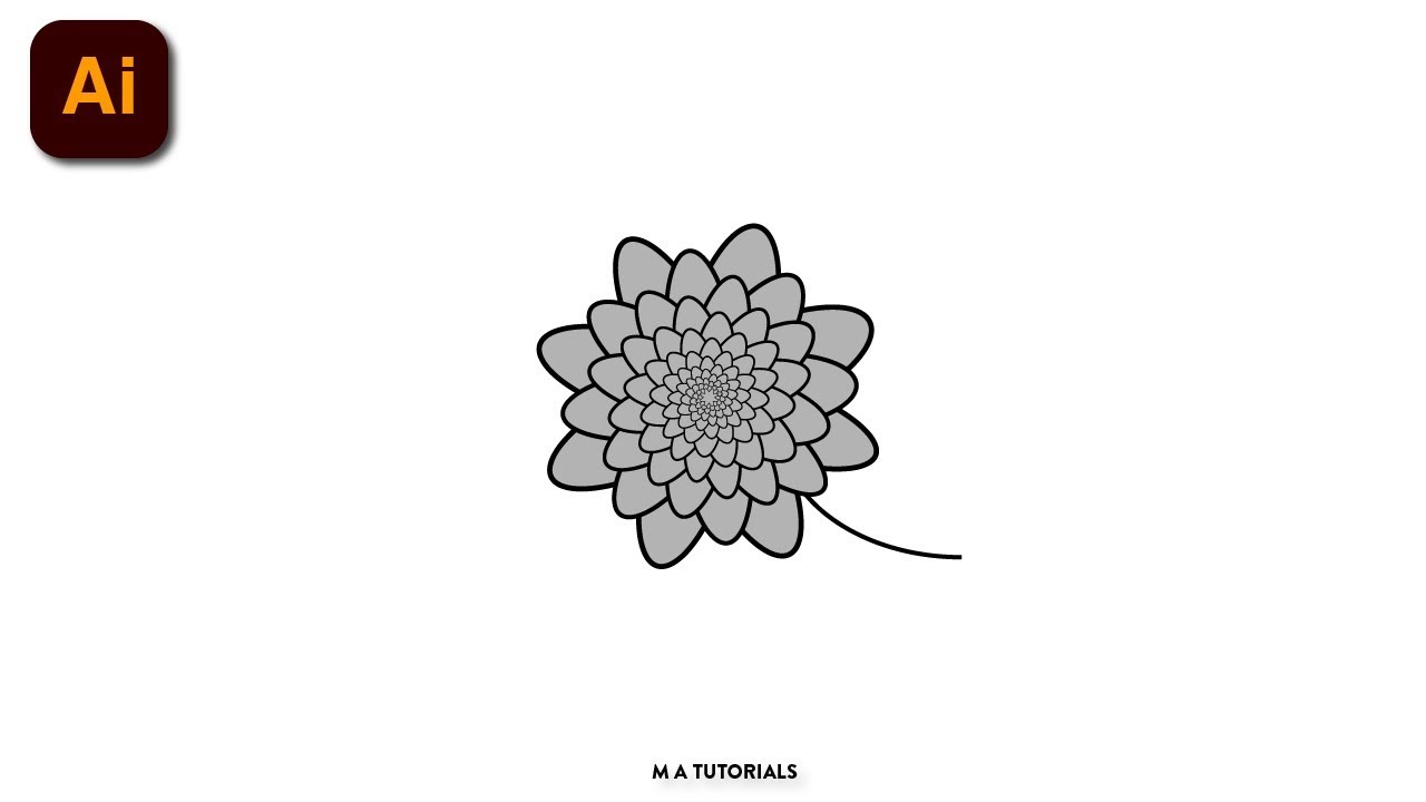 Adobe Illustrator : Flower Design Tutorial - YouTube