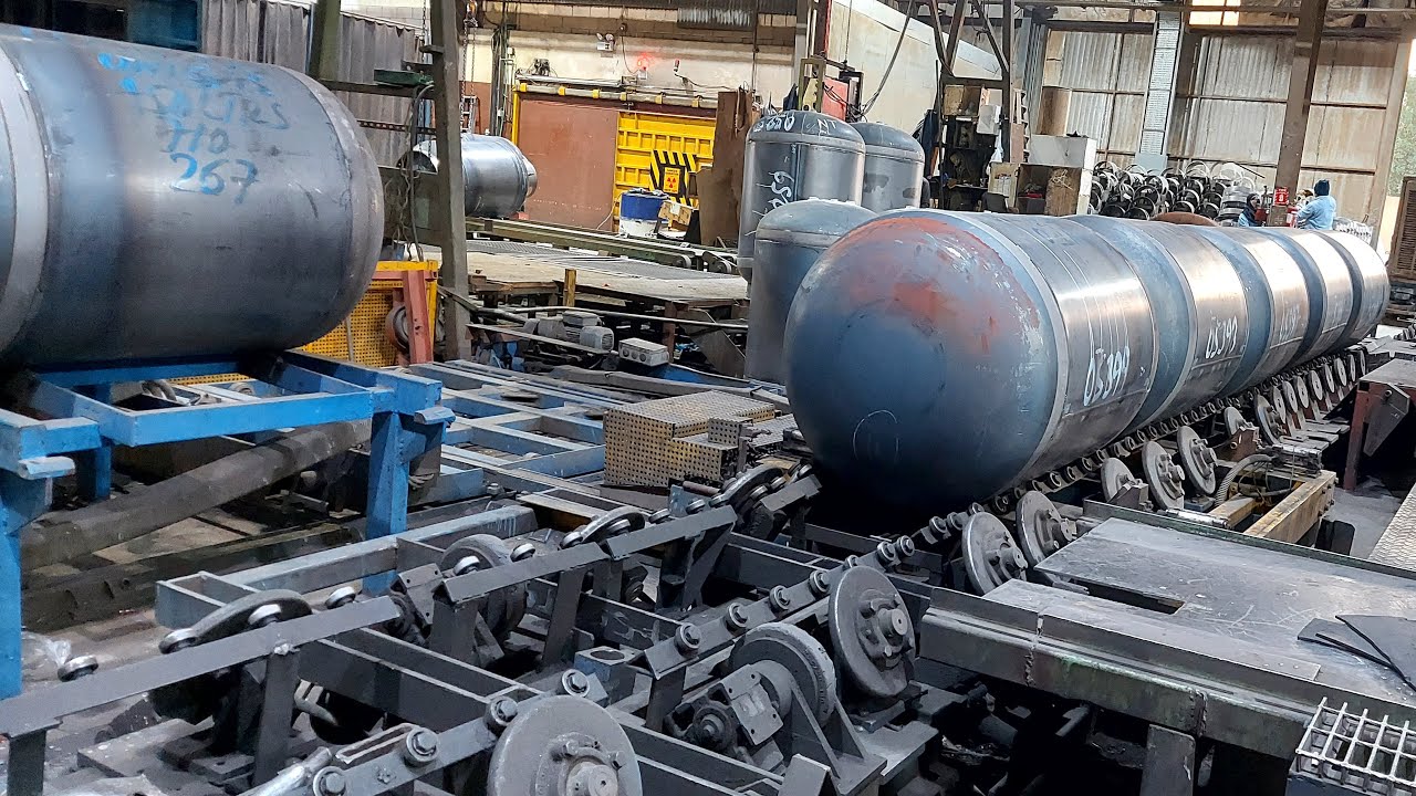 Cooking Gas Tank Making - 5,402 done +30 tanks to be processed again ...