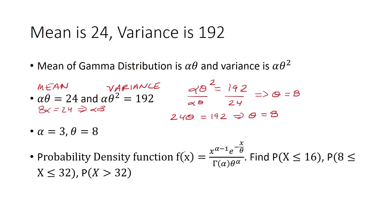 Gamma Distribution Examples YouTube Gamma Distribution Examples YouTube