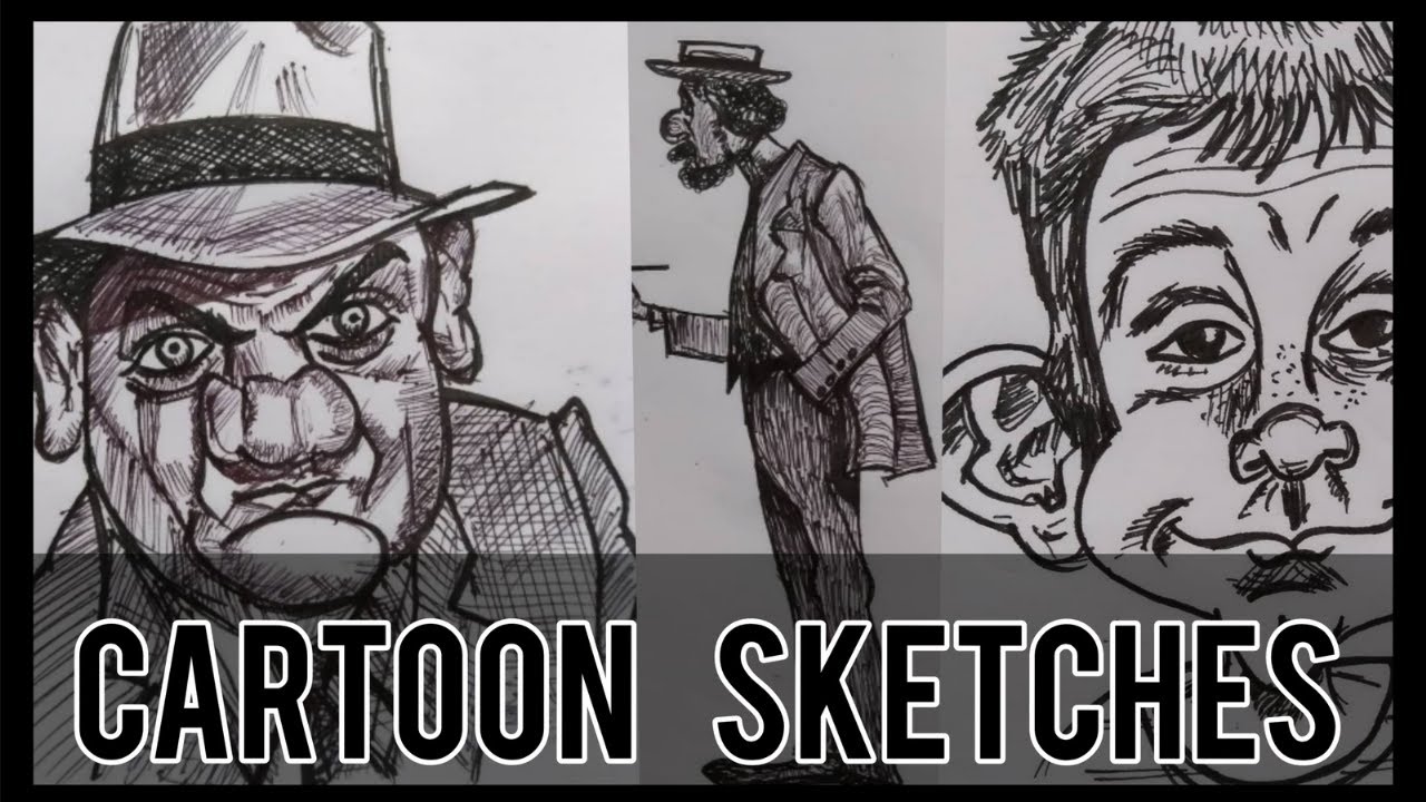 Cartoon sketches - YouTube