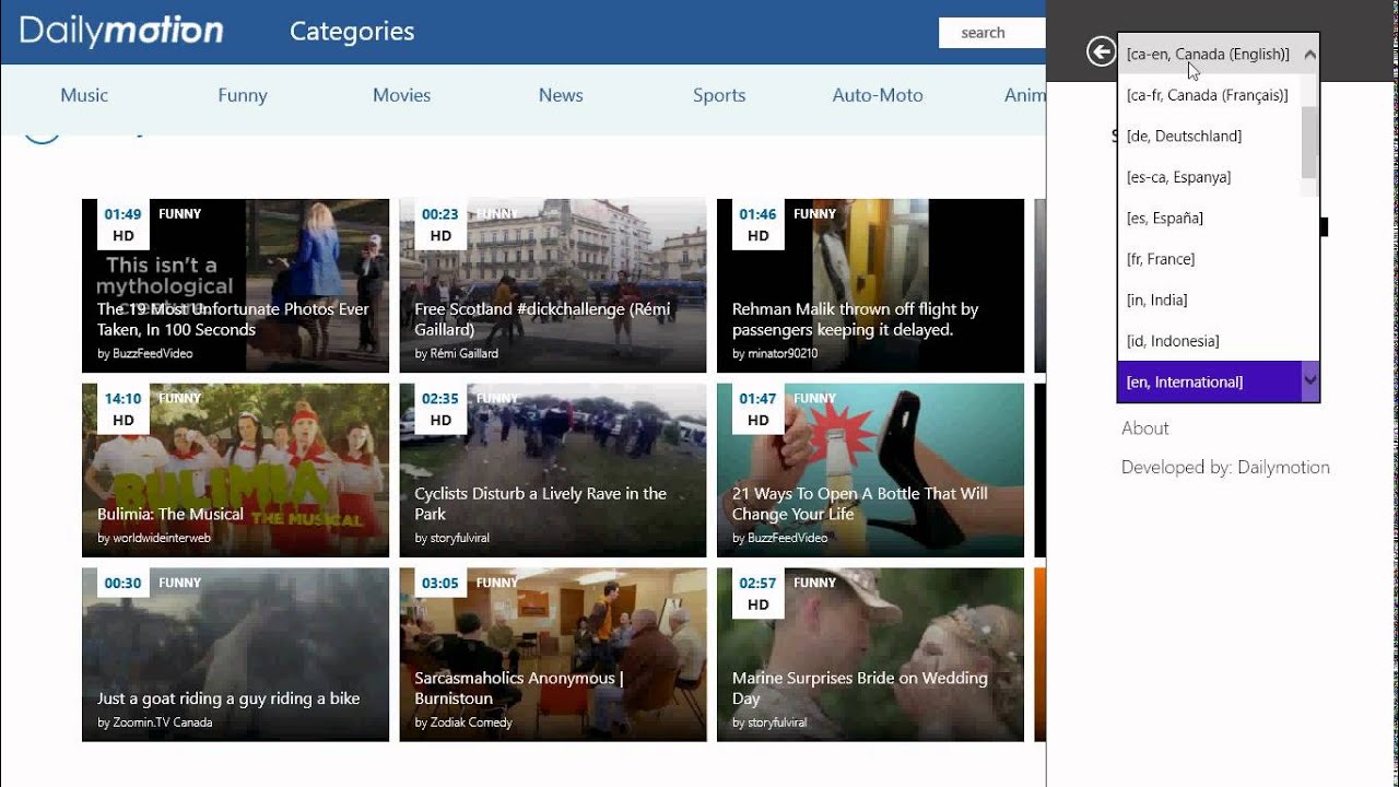 Windows 81 Dailymotion video app reivew - YouTube