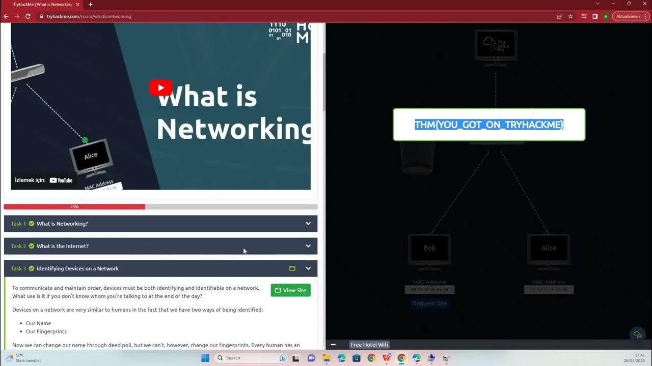TryHackMe What is networking answers - YouTube