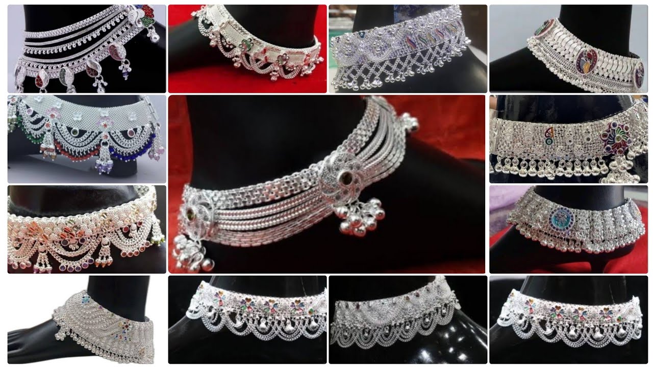లేటెస్ట్ #న్యూ డిజైన్ big @వెండి పట్టీలు silver PAYAL highQuality Real ...