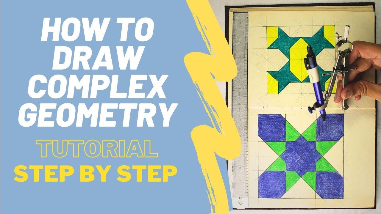 How to draw complex geometry - full, step-by-step tutorial - YouTube