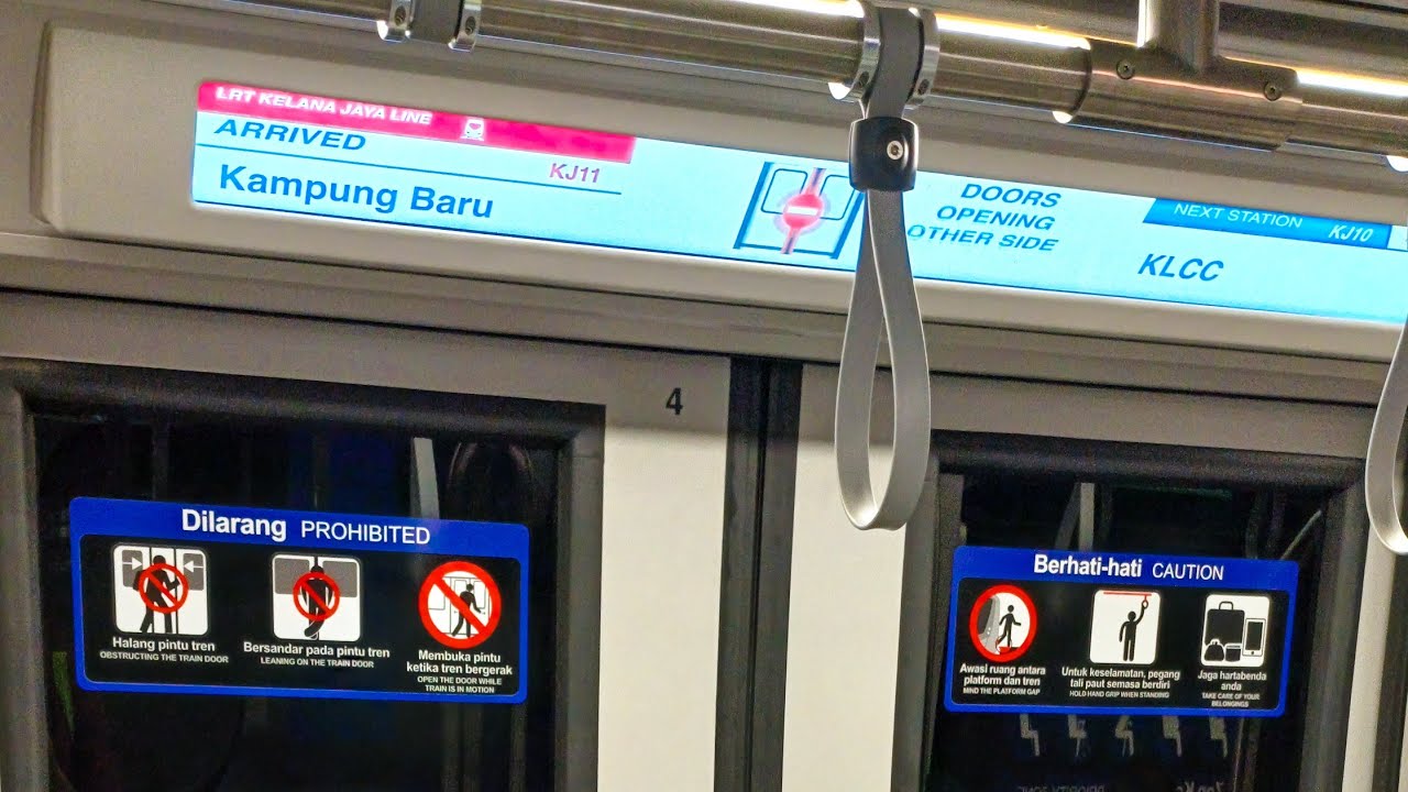 LRT KELANA JAYA LINE | Set 30 Ride From Masjid Jamek to Ampang Park ...