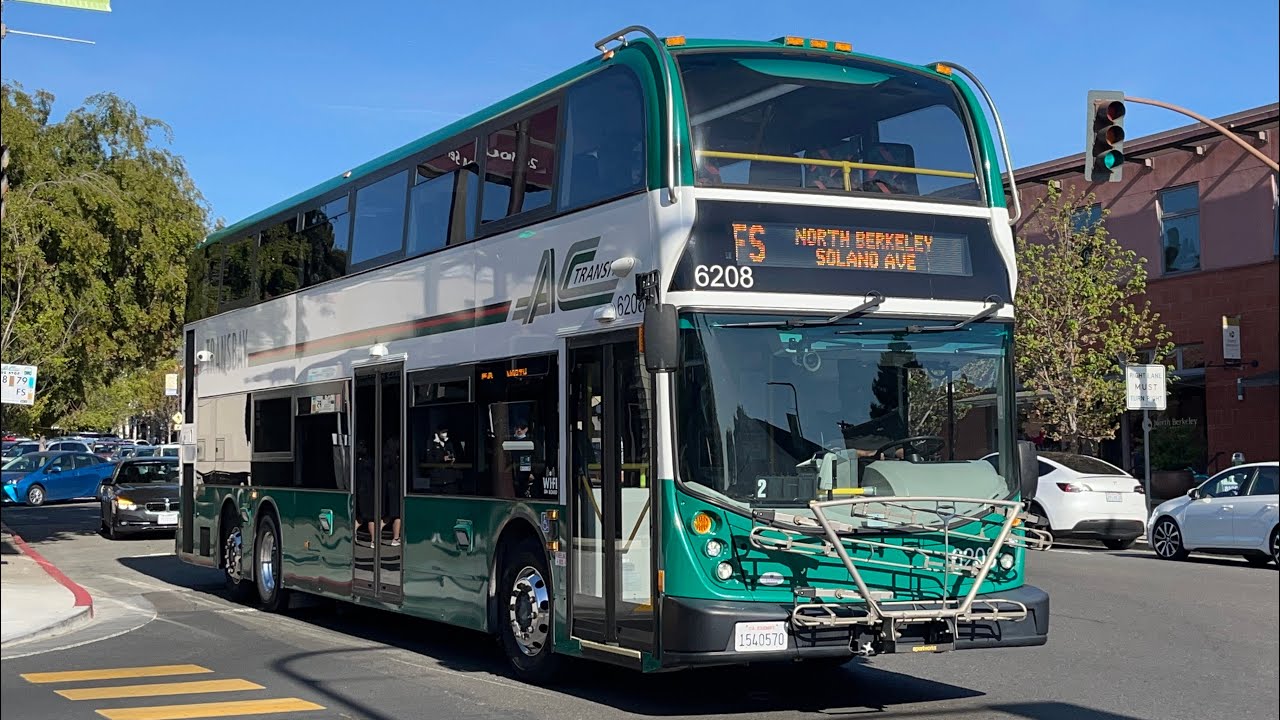 ⁴ᴷ⁶⁰ Double Deck! AC Transit 2018 Alexander Dennis Enviro500 #6208 on ...
