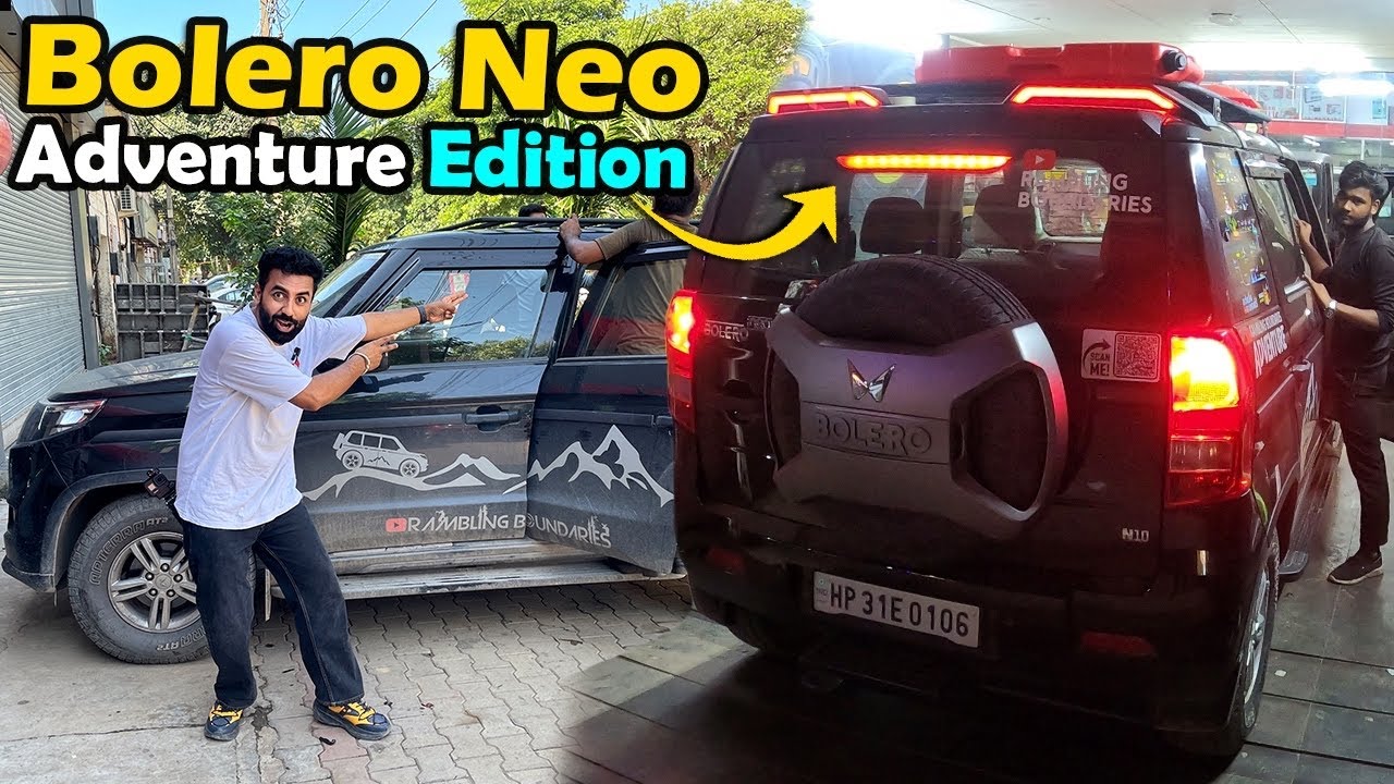 Bolero Neo Adventure Edition 2024🔥Rooftop Carrier & Jerry Can Install ...