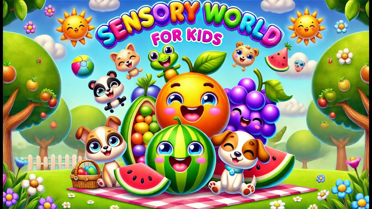 🌈Sensory World for Kids Smoothie Mix!- Fun Dance Video with music and ...