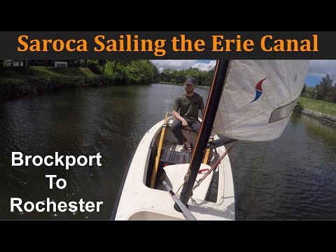 Saroca Sailing on the Erie Canal - Trial Run