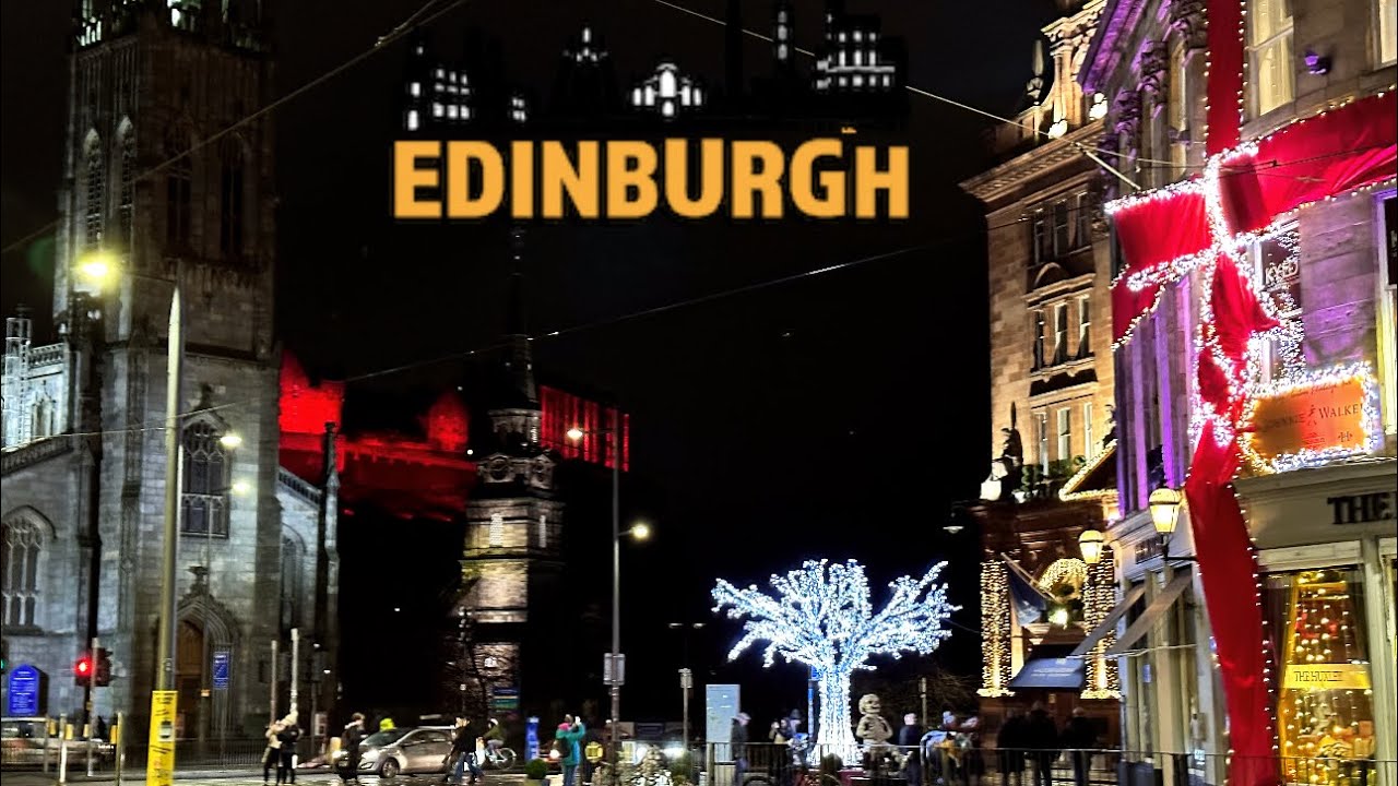2023 Christmas Walk In Edinburgh’s New Town| Multrees Walk, St Andrew’s ...