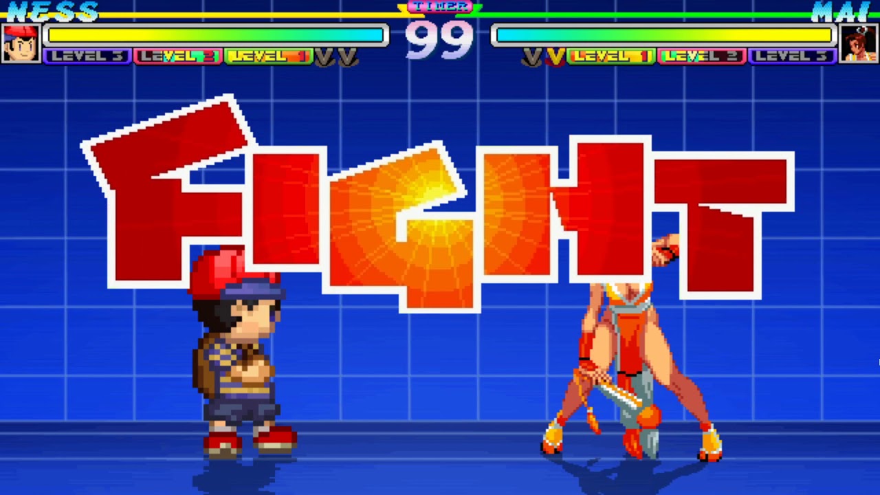 (mugen) Ness Vs. Mai - YouTube