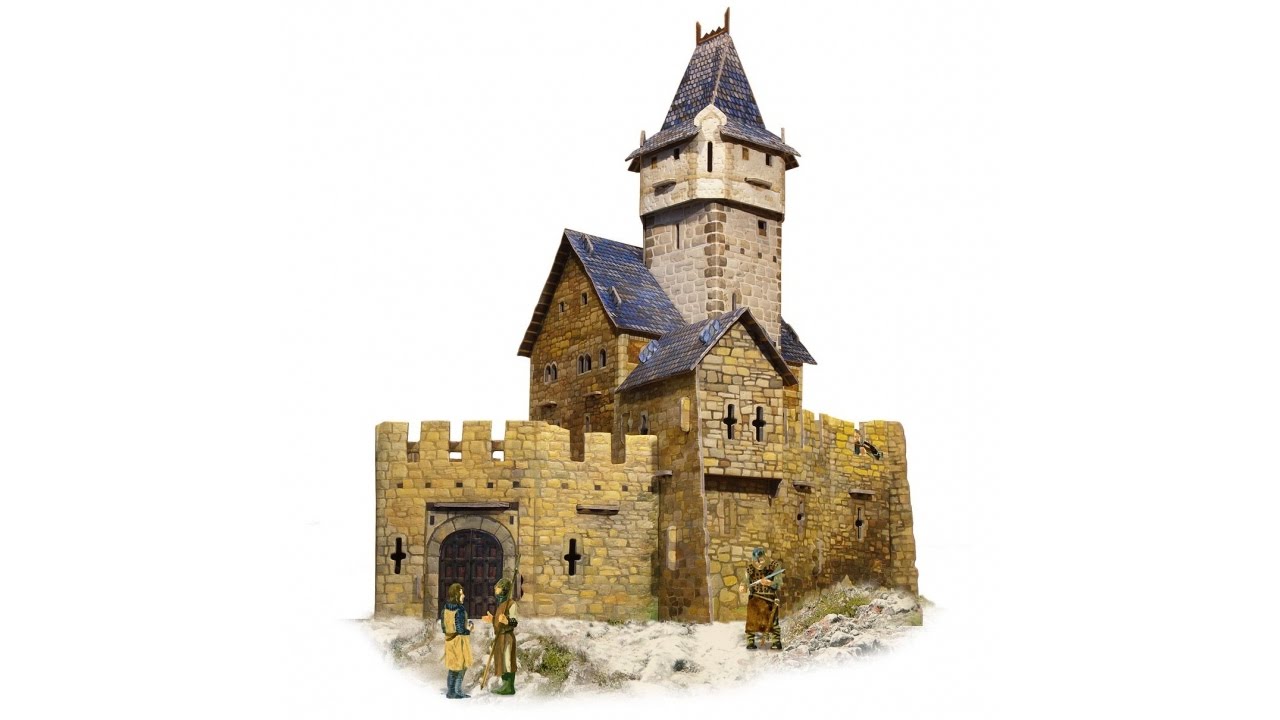 UMBUM- zamek - średniowieczne miasto -cz.1 -puzzle 3d zabawki dla ...