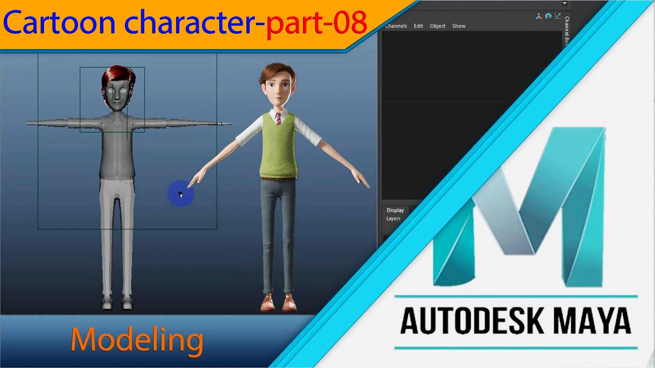 How to model character in Maya? #class_69 (3D LEARNING) - YouTube