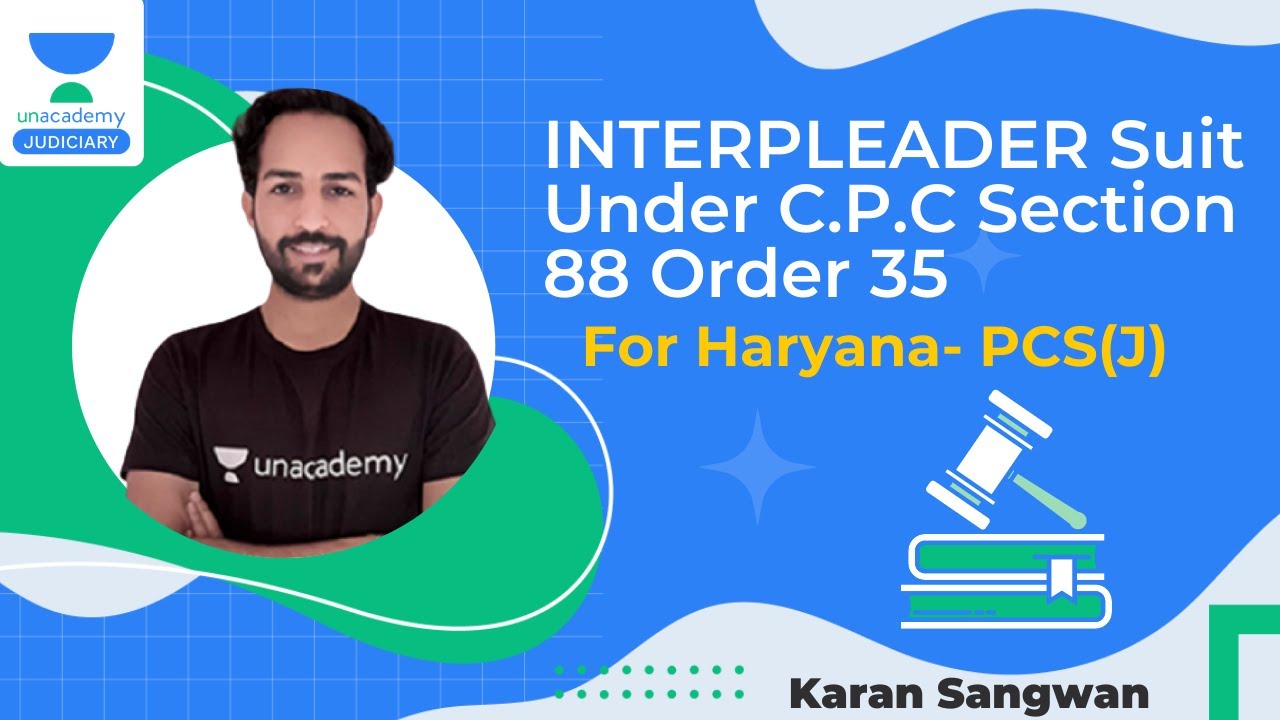 INTERPLEADER Suit Under C.P.C Section 88 Order 35 | Prepare for PCS(J ...