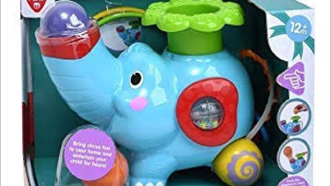 Pop & Hoop Elephant | Rolling Elephant For Toddlers - YouTube