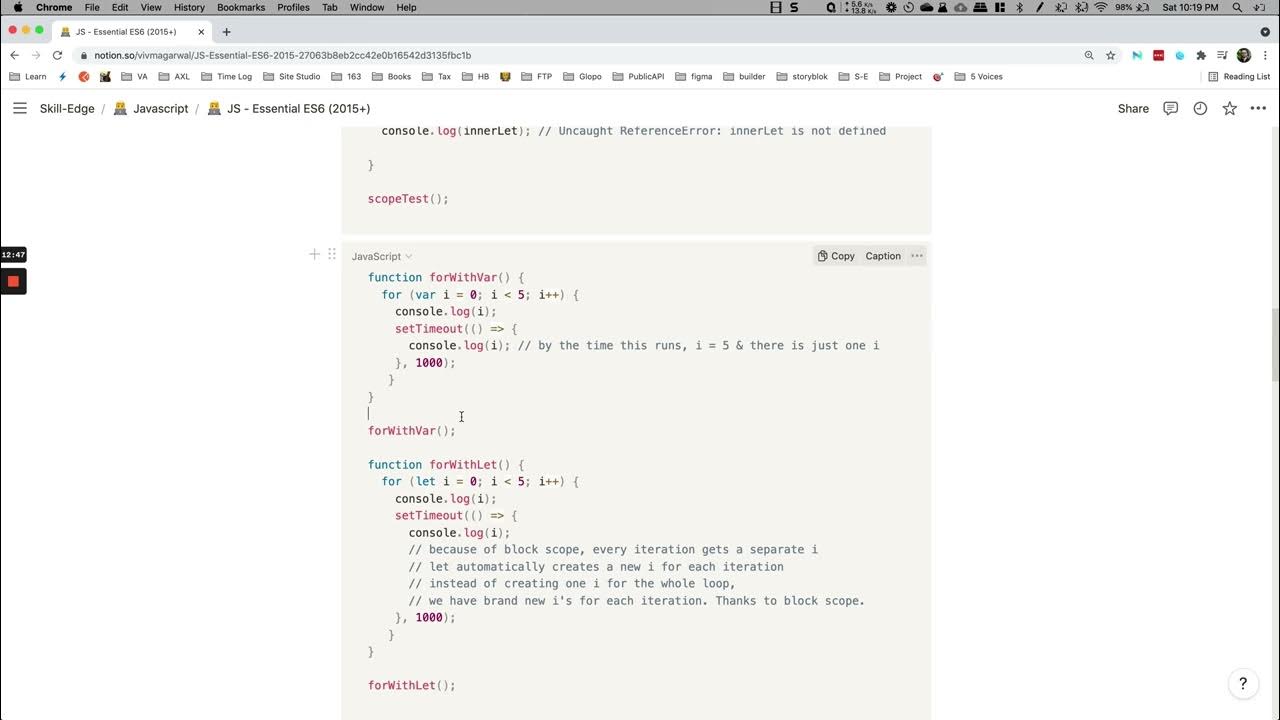 Class-7 - JS Essential ES6 2015+ English - YouTube
