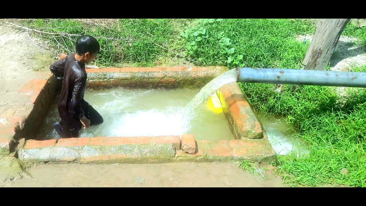 Tubewell Swimming in Pakistan full fun | Tubewell Swimming Pool Part 6 ...