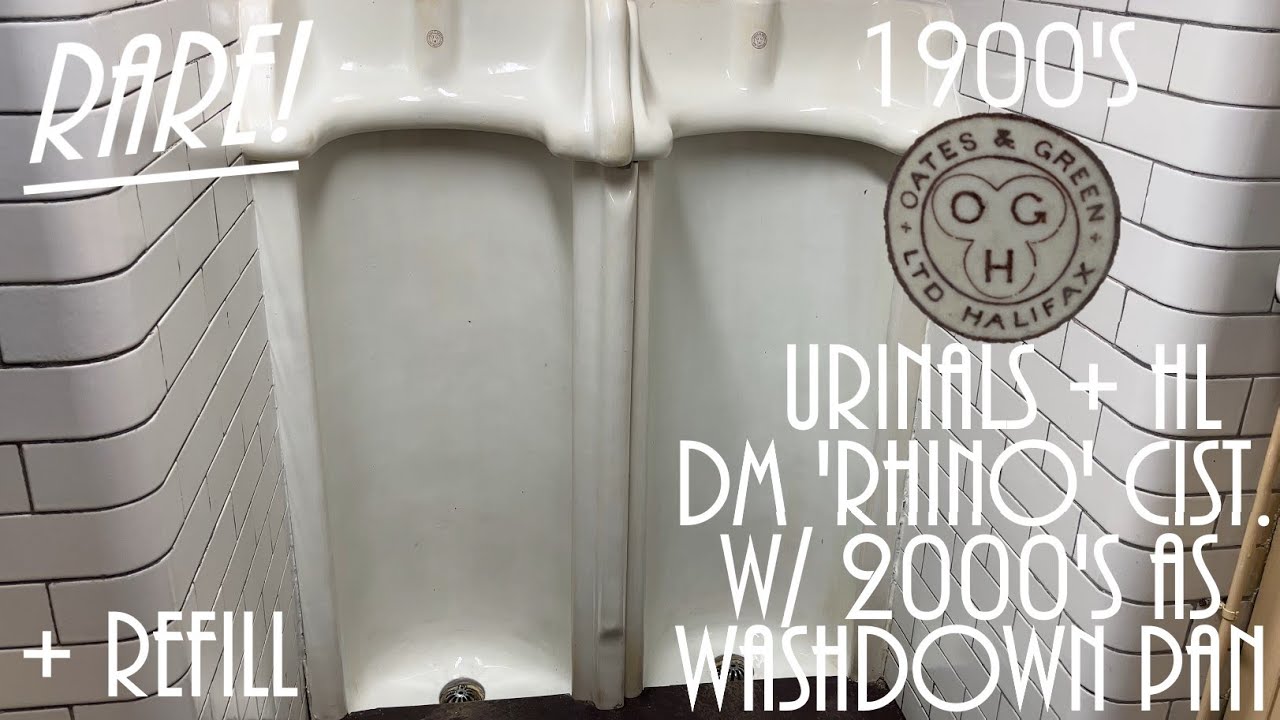 Uncommon 1980's DM 'Rhino' High Level Cistern w/ 2000's Armitage Shanks ...