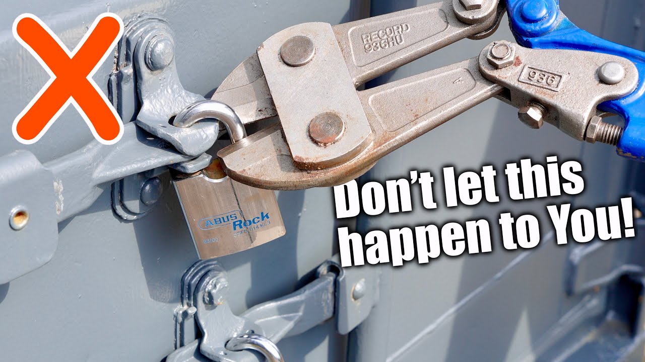 HIGH SECURITY LOCK SYSTEM! Installation On a Shipping Container! - YouTube