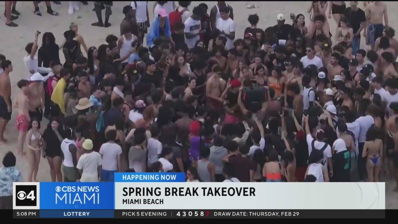 Spring Breakers arrive in South Florida - YouTube
