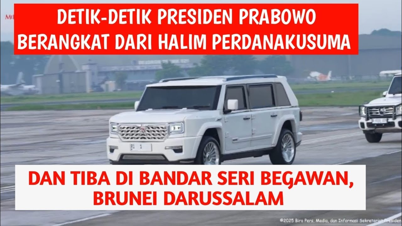 Detik-detik Presiden Prabowo Bertolak dari Halim Perdanakusuma dan Tiba ...