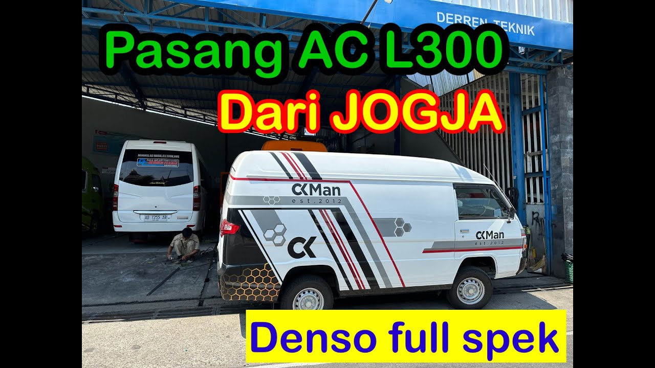 Pasang AC L300 euro4 denso full spek dari jogja - YouTube